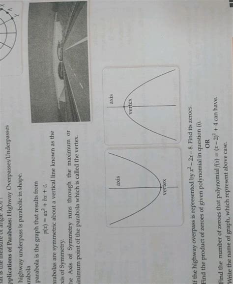 Pplications Of Parabolas Highway Overpassesunderpasses Highway Underpas