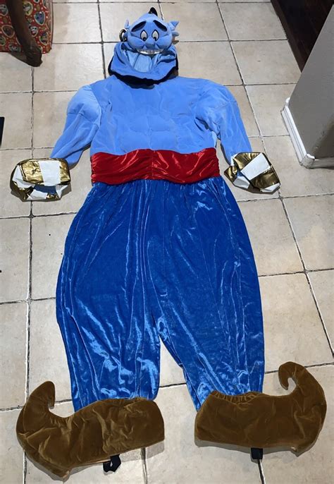 Disney Aladdin Genie Costume Zeer Vrolijke Aladdin Genie Mascotte