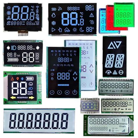 Custom 7 Segment Lcd Display For Solar Energy System