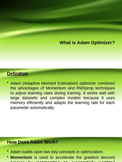 What Is Adam Optimizer Pdf