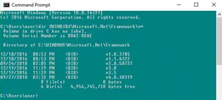 Ways To Check NET Framework Version Using Command Line