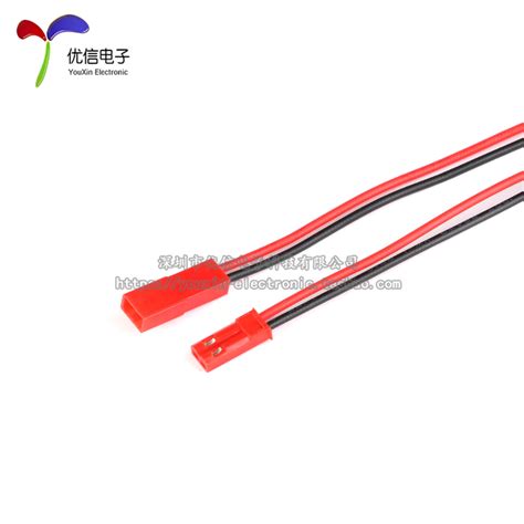 Đầu Nối Jst 2p đực Cái Cắm đèn Led Màu đỏ Và đen Dài 10cm 20cm Jack Jst