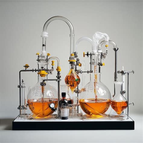 A Lab Setup For Performing Multistep Organic Synthesis Reactions Premium Ai Generated Image