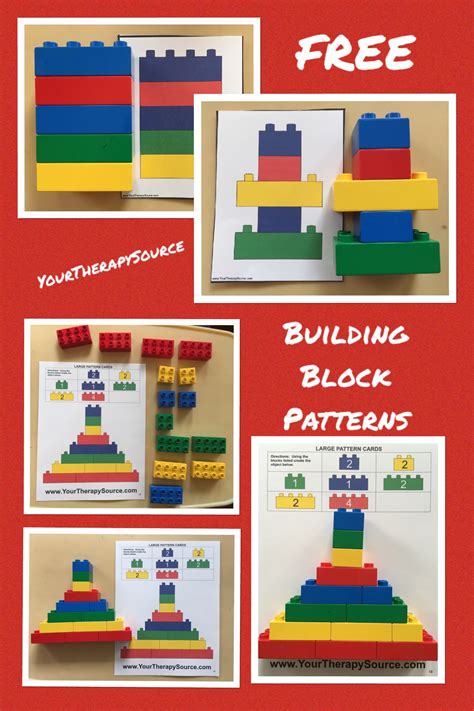 building block pattern freebie your therapy source