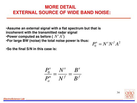 Ppt Signal To Noise Ratio Calculations For Noise Radar Powerpoint Presentation Id 4289096
