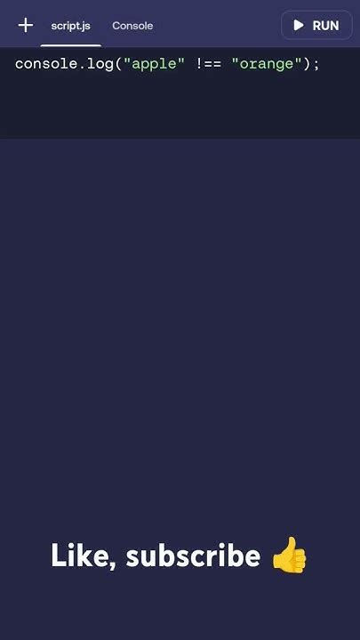 How To Get Result As True When We Compare With String Inequality Operator Javascript