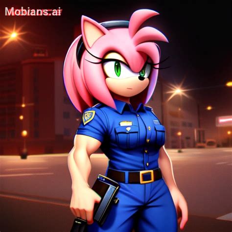 Amy Rose The Muscle Cop 3 By Antwan111 On Deviantart