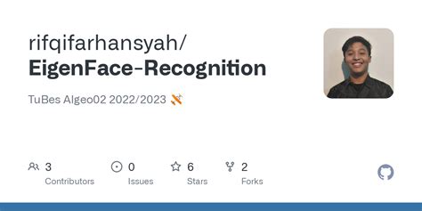 GitHub Rifqifarhansyah EigenFace Recognition TuBes Algeo