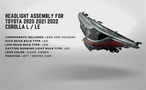 2022 Toyota Corolla Headlight Bulb Replacement