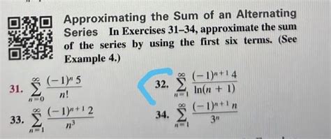 Solved Approximating The Sum Of An Alternating Series In