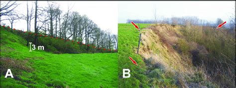 Examples Of Main Scarps A View Towards The Se Of The Landslide 5