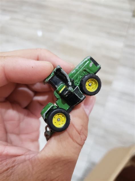 Diecast Die Cast Jualan Mainan Mobilan Original Asli Besi Ertl Mini Tracktor Traktor Kecil Hijau