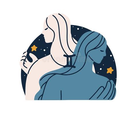 Gemini Zodiac Sign Twins Astrology Couple Pair Symbol Horoscope