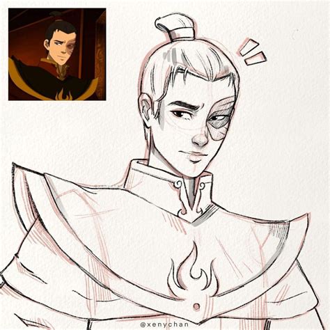 Xény On Instagram “sketch Of Zuko 🥷🏼🔥 Swipe To See Video Process 🐉