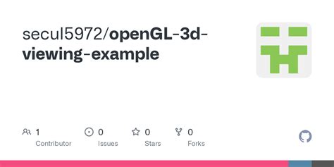 Github Secul5972opengl 3d Viewing Example