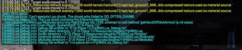 Best Way To Test LUA Other Than Error Messages That Come On XP Screen FlyWithLua X Plane