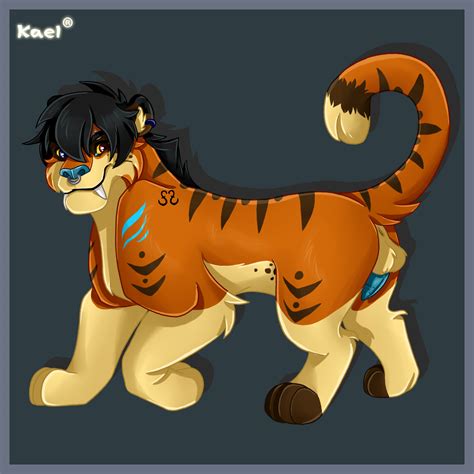 Rule 34 Balls Feline Feral Kael Tiger Male Male Only Mammal Penis