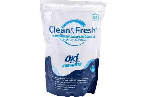 Пятновыводитель Clean&Fresh oxi для белого белья, 1000 г Cl51000w ...