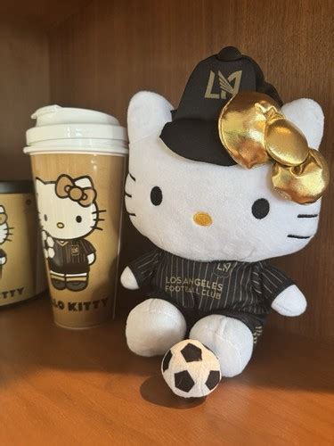 Lafc Hello Kitty Plush Popcorn Bucket And Mug Limited Edition Set Ebay
