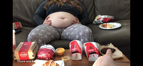 Chonk And Bean — My Very Full Fat Belly—from An Arbys Stuffing