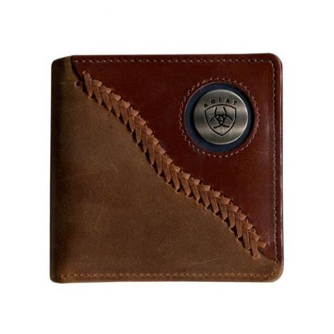 Ariat Mens Wallet Bi Fold Brown Wlt2113a Pakenham Western