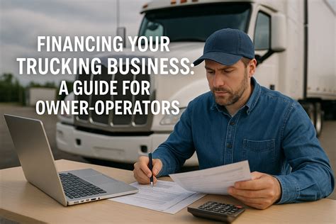 Financing Your Trucking Business A Guide For Owner Operators