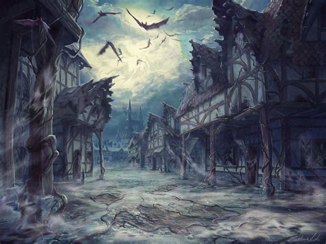 배경 화면 2000x1500 픽셀 박쥐 구름 어두운 할로윈 공포 집 달 밤 거리 2000x1500