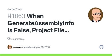 When GenerateAssemblyInfo Is False Project File Csproj And Project Properties Are No Longer