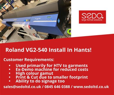 Sedo Large Format Solutions On Linkedin 🔴⚪ Roland Vg2 540 Install By Sedo 🔴⚪ Another