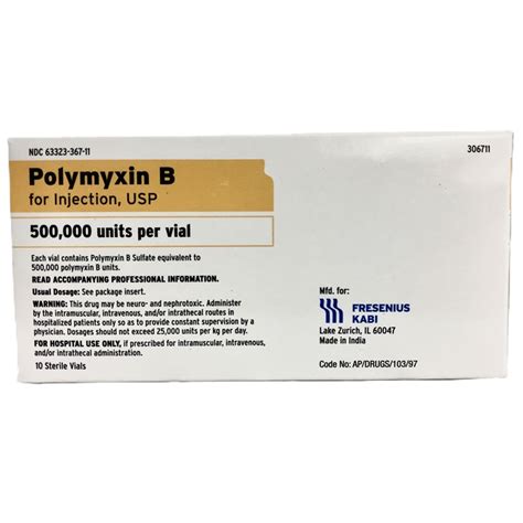 Polymyxin B Wa Man Hk Limited 華民行香港有限公司