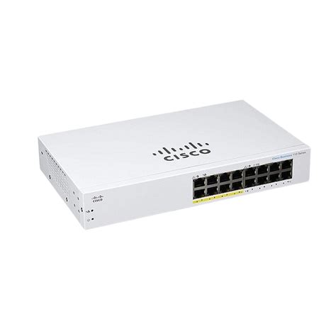 16 Port Gigabit Ethernet Unmanaged Switch Cisco Cbs110 16t Eu