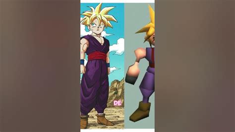 Cloud Final Fantasy Vii Y Gohan Dragon Ball Z Videojuegos Youtube