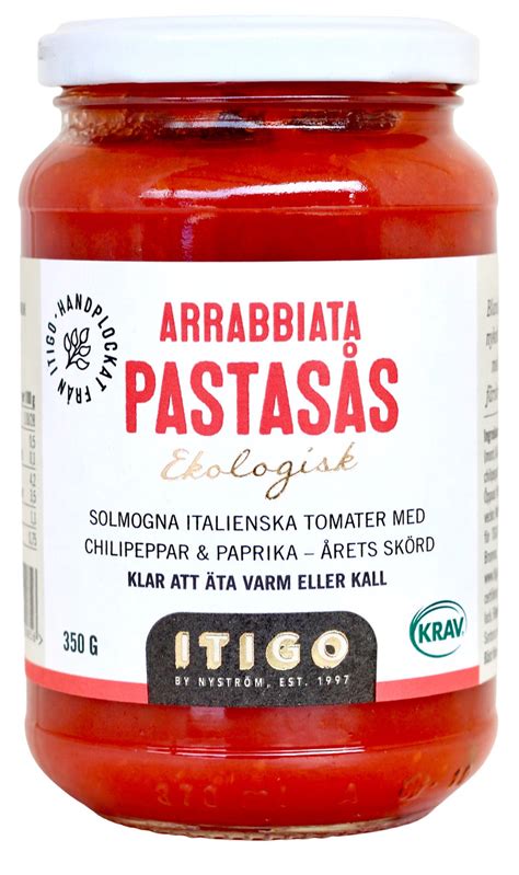 Pastasås Arrabbiata Itigo 350g Krav And Eko Itigo