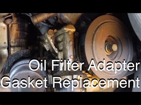 Oil Filter Adapter Gasket Replacement 05 Honda Odyssey Youtube