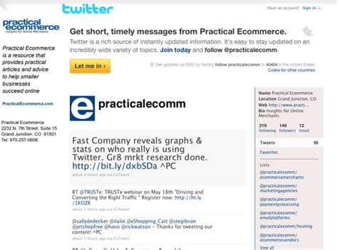 Practical Ecommerce Extends Presence Within Social Media Practical