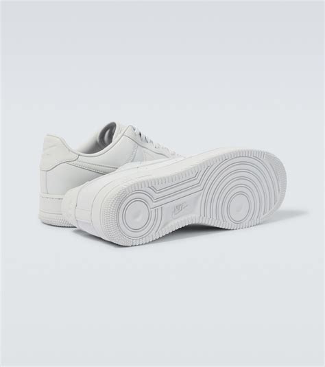 Air Force 1 07 Fresh Leather Sneakers In Grey Nike Mytheresa