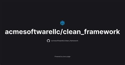Acmesoftwarellccleanframework