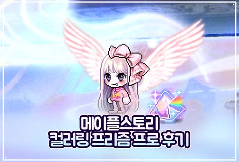 메이플스토리 컬러링 프리즘 프로 후기 일반 코디 염색 아이템 네이버 블로그