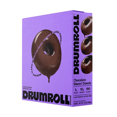 Drumroll Plant Based Chocolate Donuts Drumroll Snacks