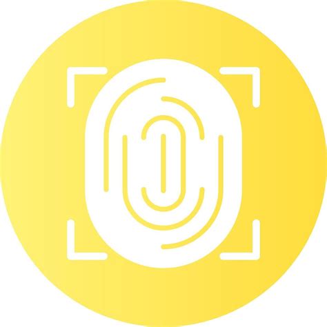 Biometric Authentication Gradient Circle Icon 67134151 Vector Art At Vecteezy