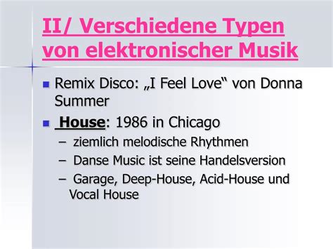 Ppt Die Elektronische Musik Powerpoint Presentation Free Download