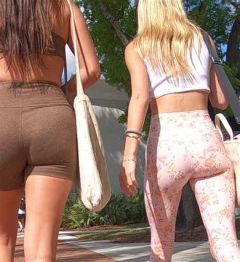 Two Fit Girls Going To The Gym In Leggings Sexy Candid Girls