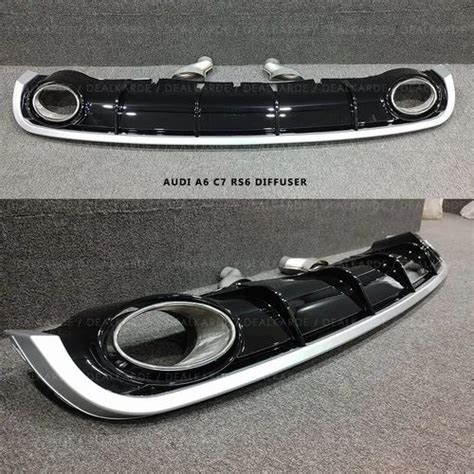 Black Abs Audi A6 C7 Rs6 Diffuser 2012 2013 2014 2015 At Best Price In