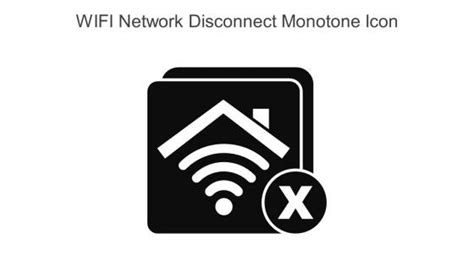 Wifi Network Disconnect Monotone Icon In Powerpoint Pptx Png And