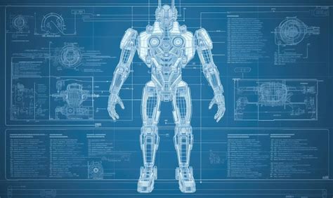 premium photo infographic blueprint showcases the precise engineering