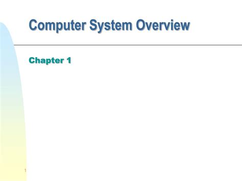 Ppt Computer System Overview Powerpoint Presentation Free Download