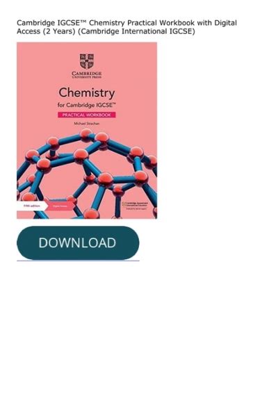 [pdf] ️download ⚡️ Cambridge Igcse™ Chemistry Practical Workbook With Digital Ac
