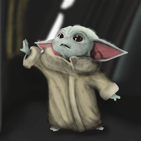 Artstation Grogu Din Djarin Mando Star Wars Fan Art