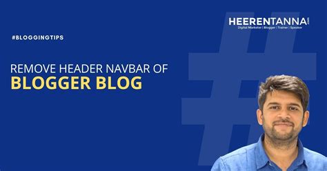 remove header navbar of a blogger blog