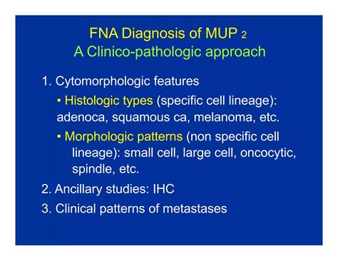 Fna Cytology Of Metastatic Malignancies Ppt